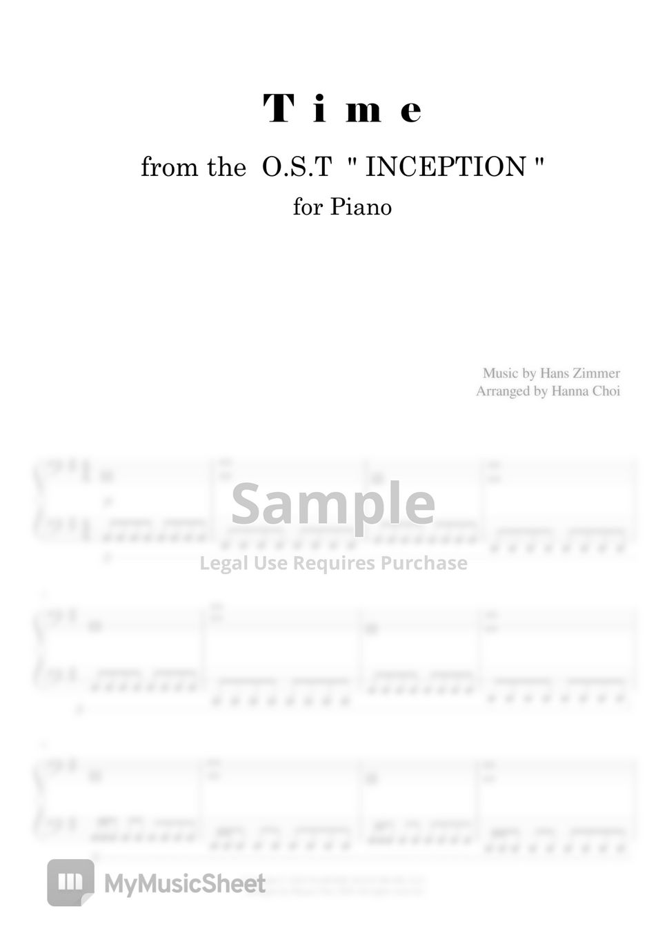 Hans Zimmer - TIME - from the O.S.T " INCEPTION" 영화 인셉션 [Piano Solo ...