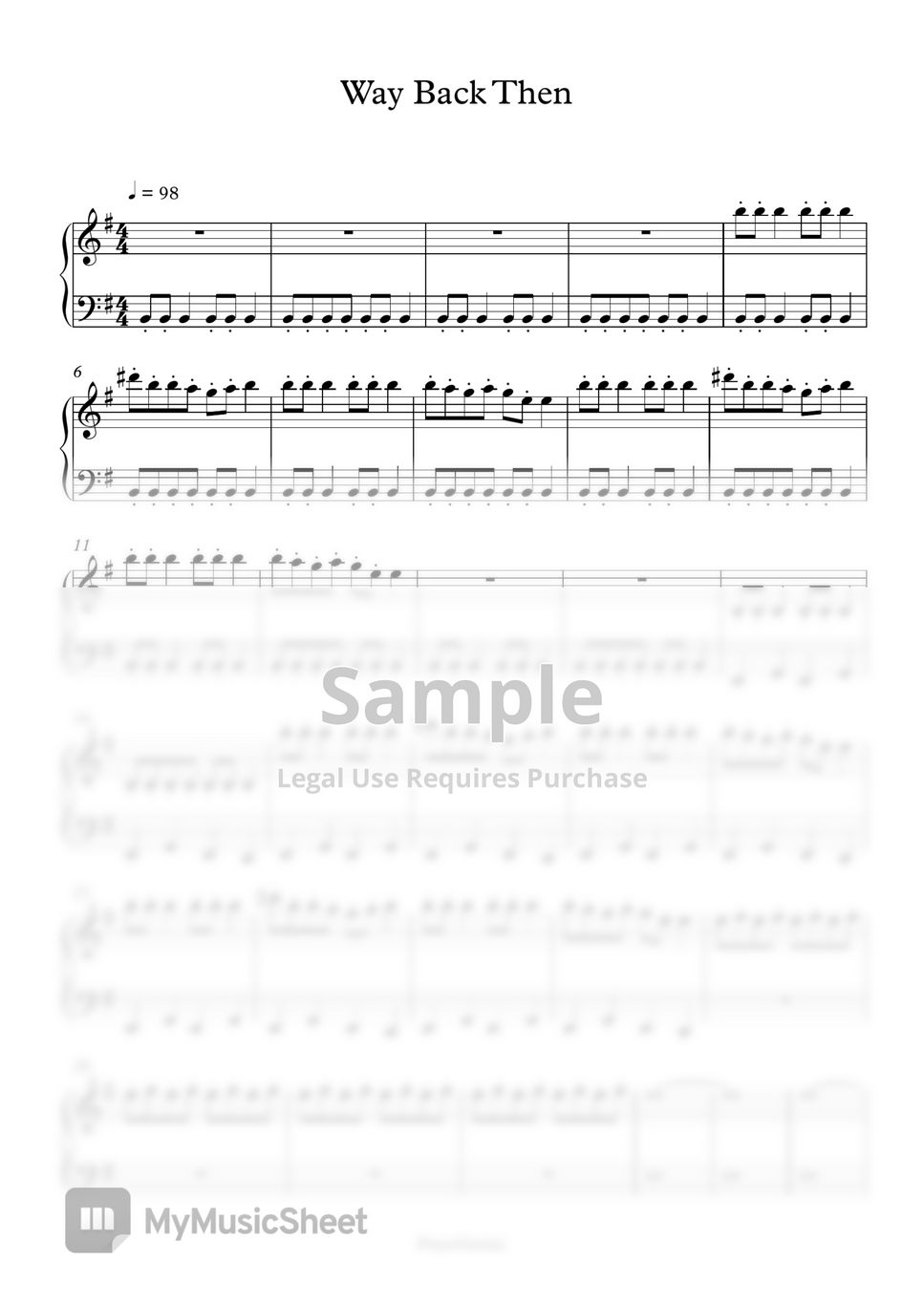 Squid Game - Way Back Then (EASY+MIDI) Sheet Music by PianoGenius
