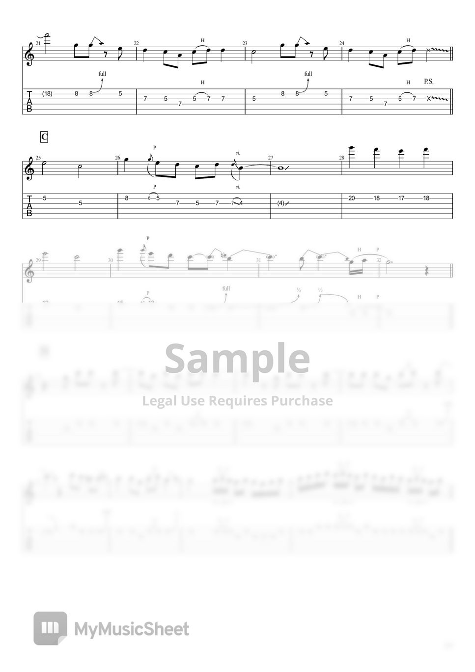 The Weeknd - Save Your Tears Tab + 1staff by Kfir Ochaion