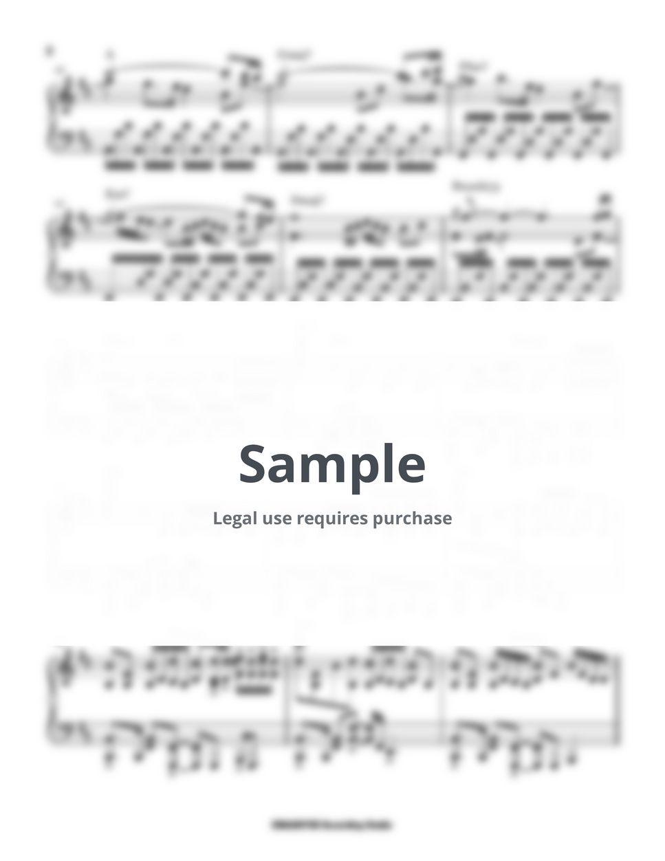 WayV - On My Youth 악보 by JENARRTEE Recording Studio