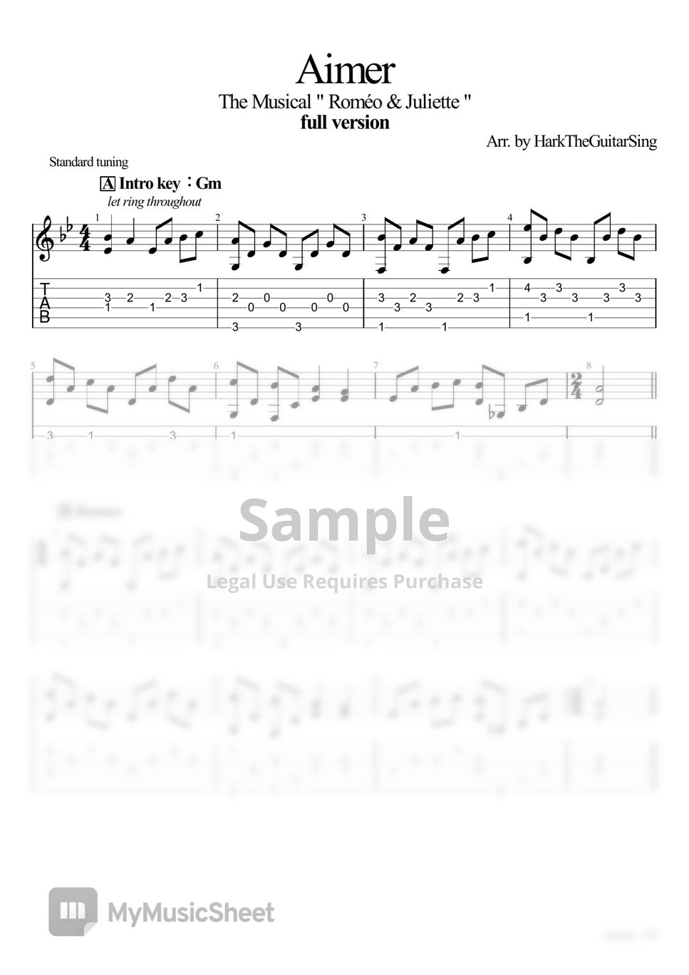 Gerard Presgurvic - Aimer 愛吧 (Easy+Full Ver.) | Fingerstyle (The ...