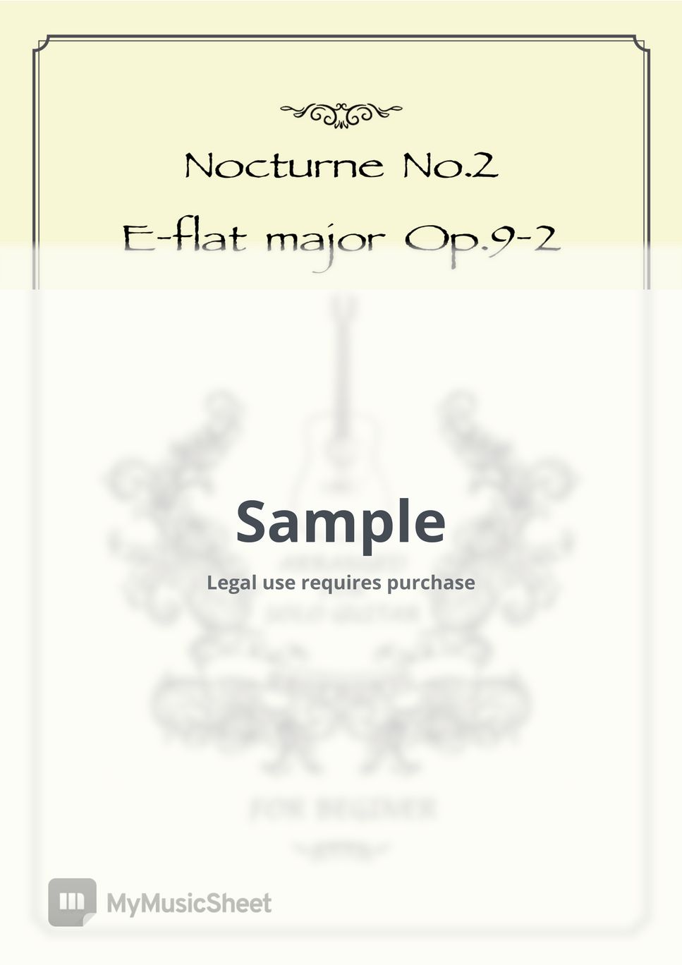 Frédéric François Chopin - Nocturne Op.9-2 Sheets by GEOPHONIC