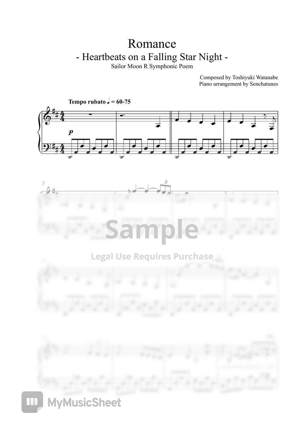 Sailor Moon R Symphonic Poem - Romance ~ Heartbeats on a Falling Star ...