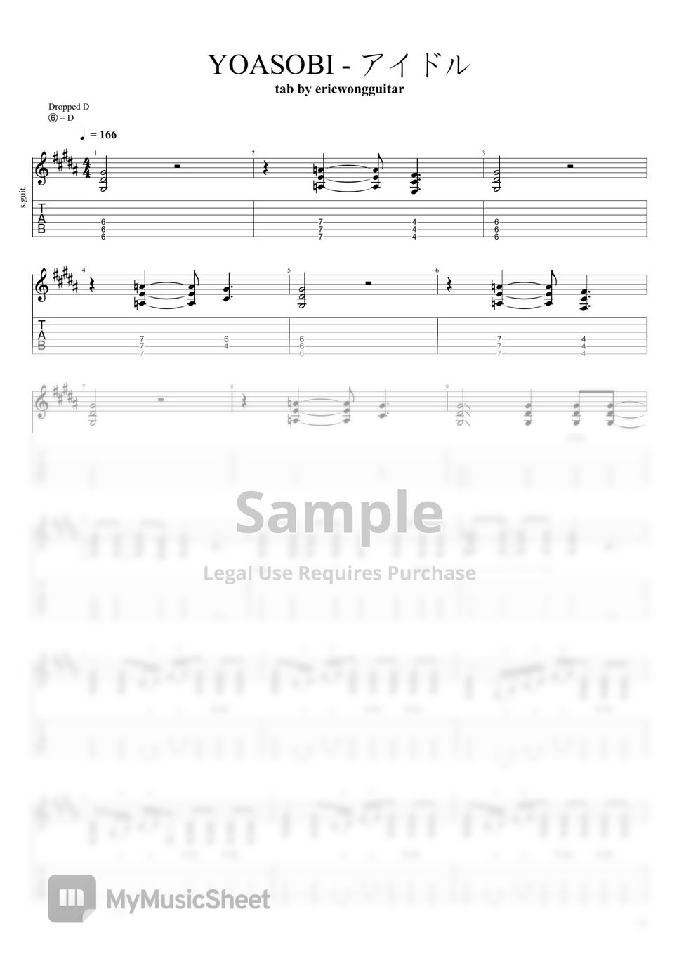 Yoasobi アイドル Sheets By Yoasobi