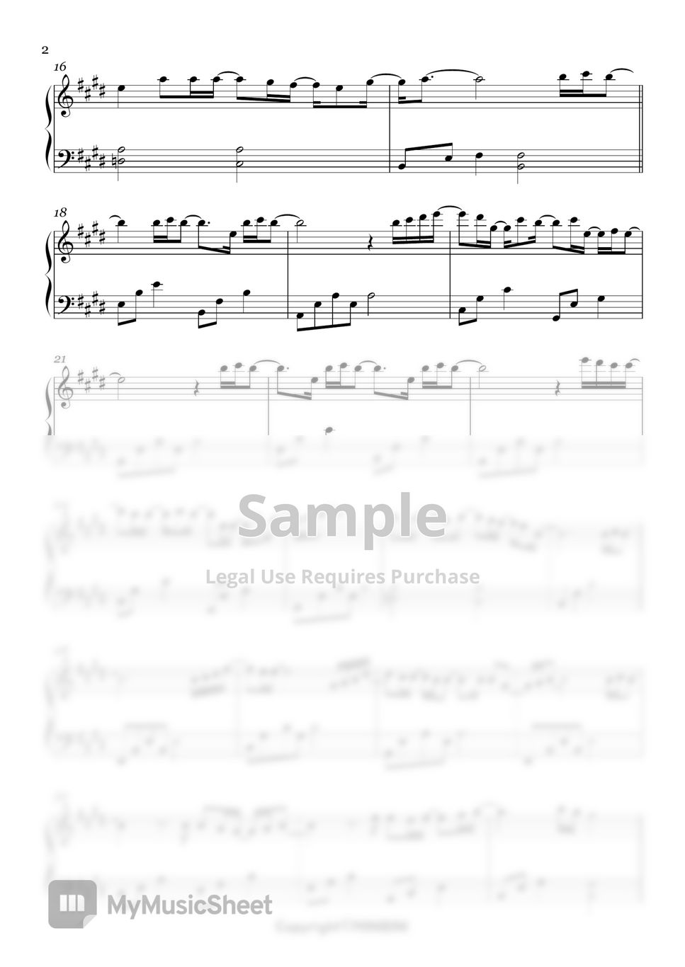 IU (아이유) - My Sea (아이와 나의 바다) (Easy Version) Sheets by MINIBINI