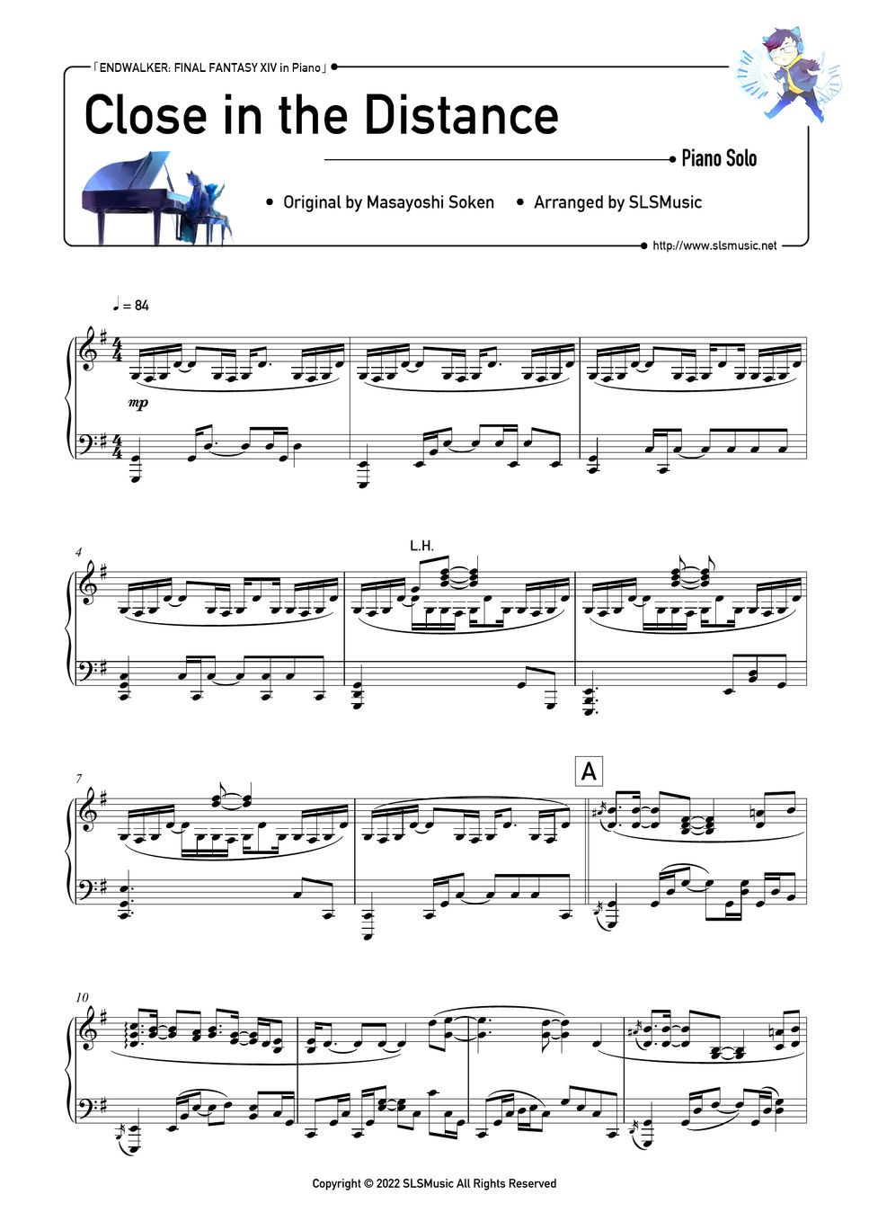 FINAL FANTASY XIV - Close In The Distance (Masayoshi Soken) Sheets by ...