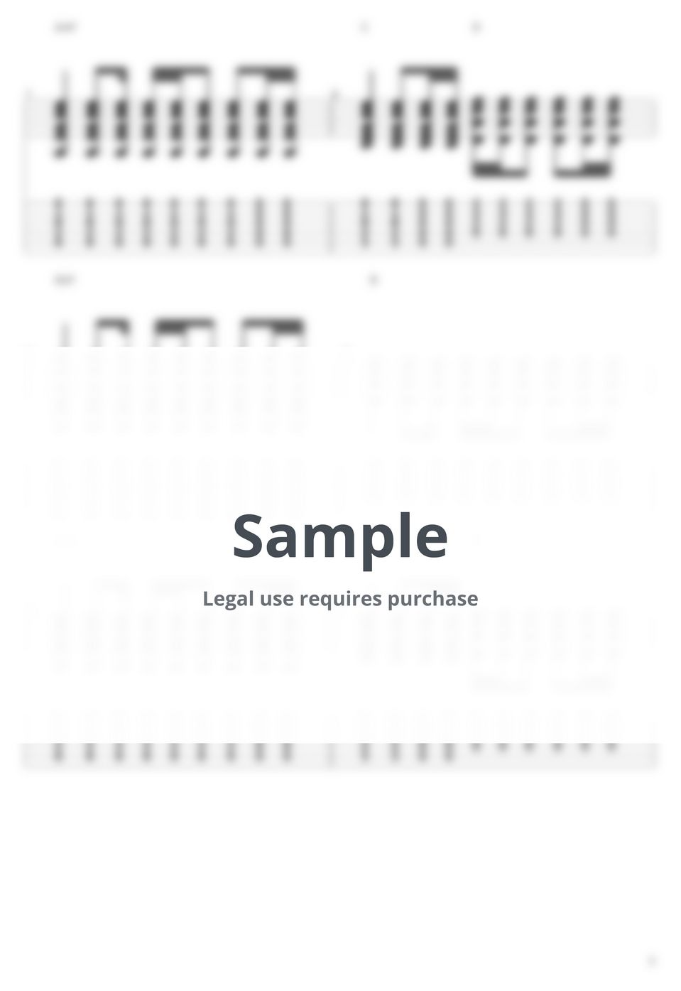 Oasis - Live Forever TAB+1 Staff by guitar cover with tab