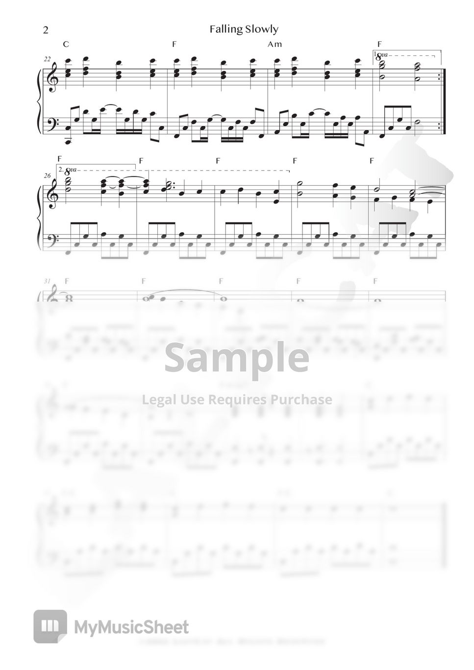 Glen Hansard, Marketa Irglova - Falling Slowly Sheets by LazyCat