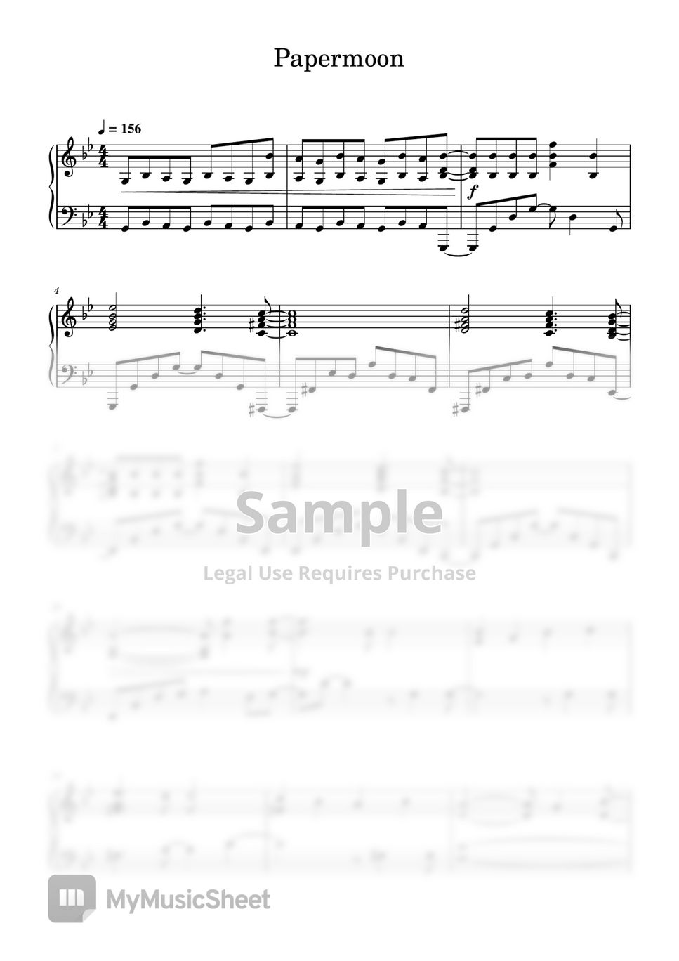 Tomoko Kawase - Papermoon (Soul Eater) โน้ตเพลง by TTK