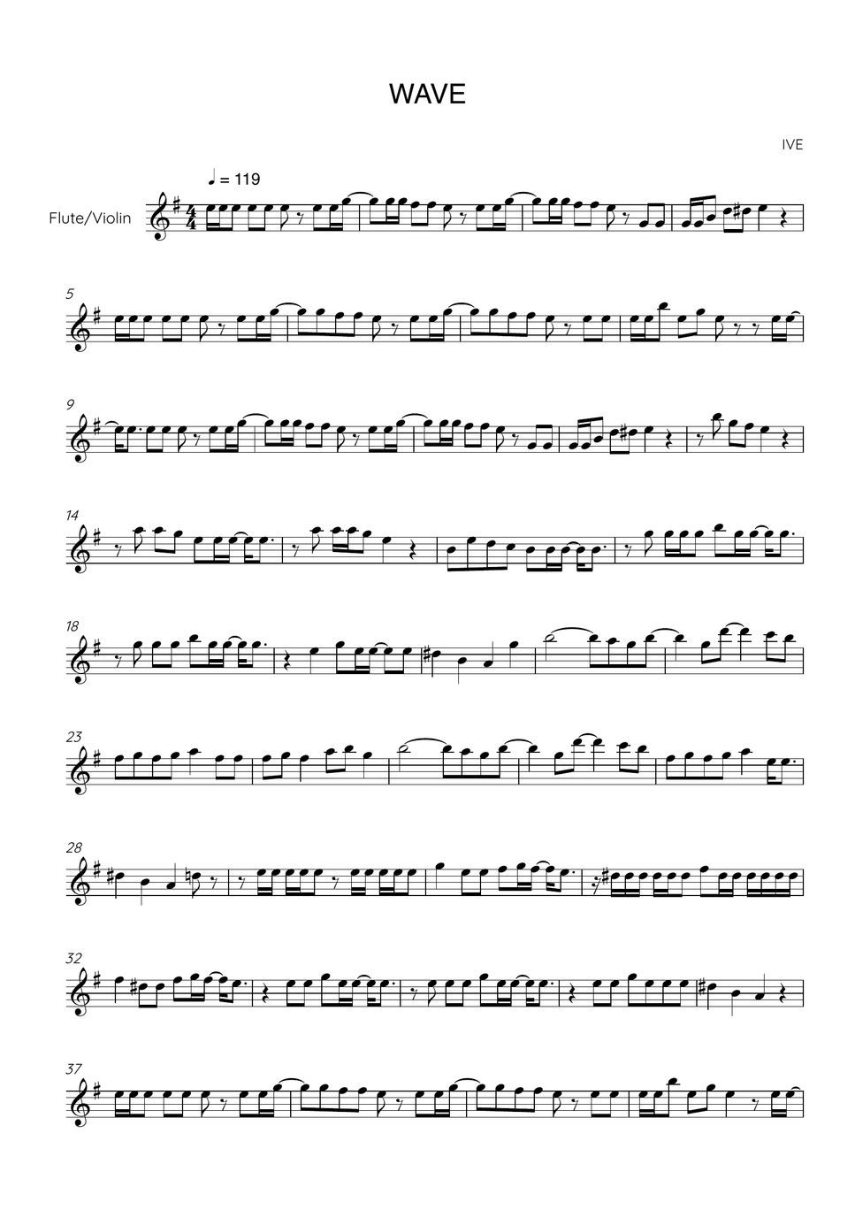 IVE - WAVE Sheets by JL