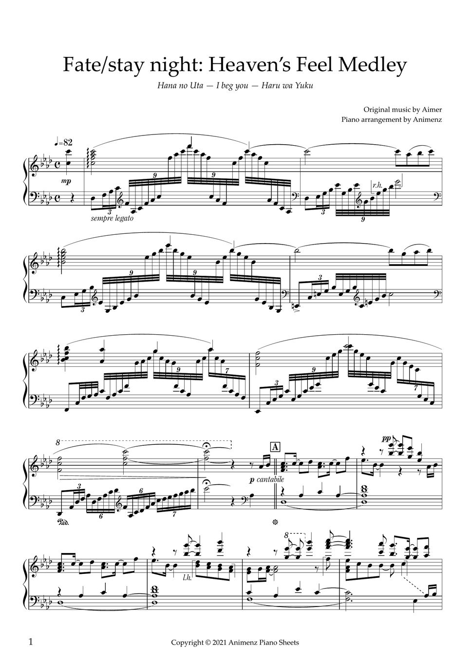 Aimer - Fate/stay night: Heaven's Feel Medley (Hana no Uta - I beg you ...