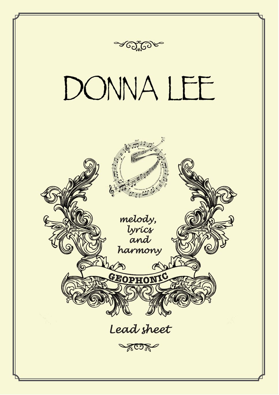 CHARLES PARKER - DONNA LEE (【LEAD SHEET】) 楽譜 by GEOPHONIC
