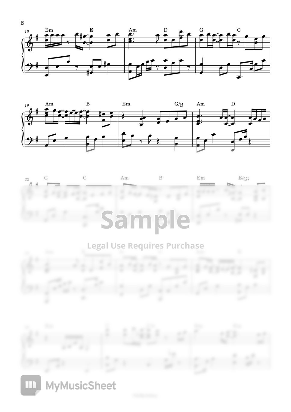 Ailee - I Will Go to You Like The First Snow (Goblin OST Piano) Sheet by OhMyJohny