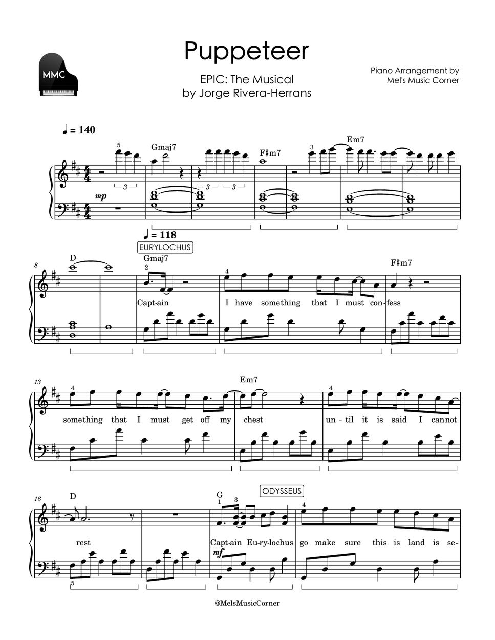 Jorge Rivera-Herrans - Puppeteer - EPIC: The Musical (The Circe Saga ...