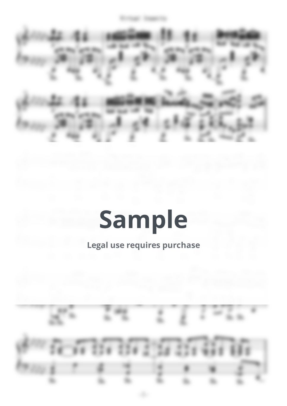 Jamiroquai - Virtual Insanity Sheet Music by OngakuOnsen