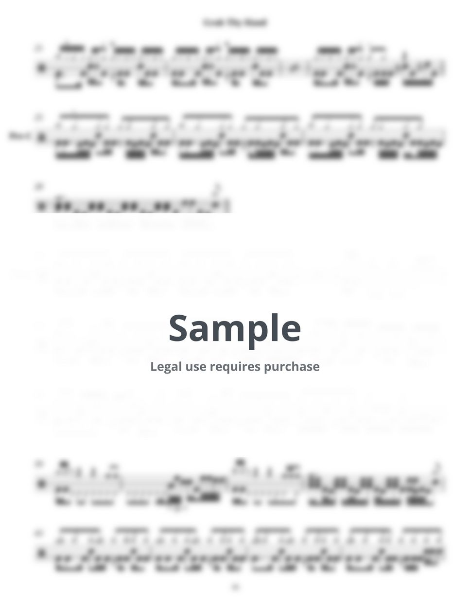 Chevelle - Grab Thy Hand Sheets by Jaslow Drum Sheets