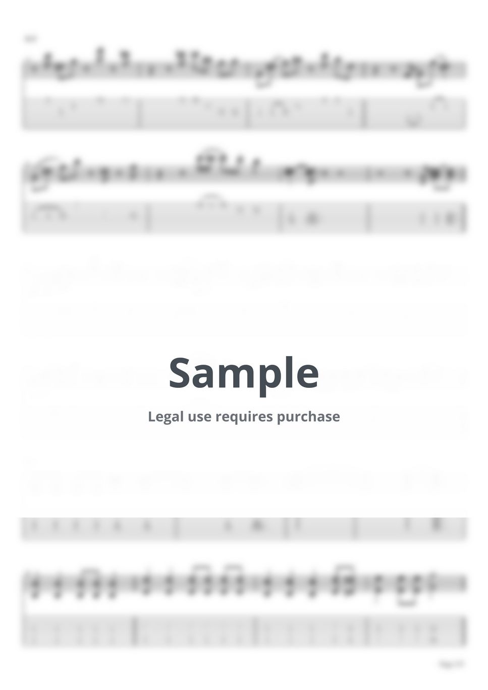 Ado - Shoka【Guitar TAB/lead part】 TAB+1 pent. by HachimitsuYoghourt