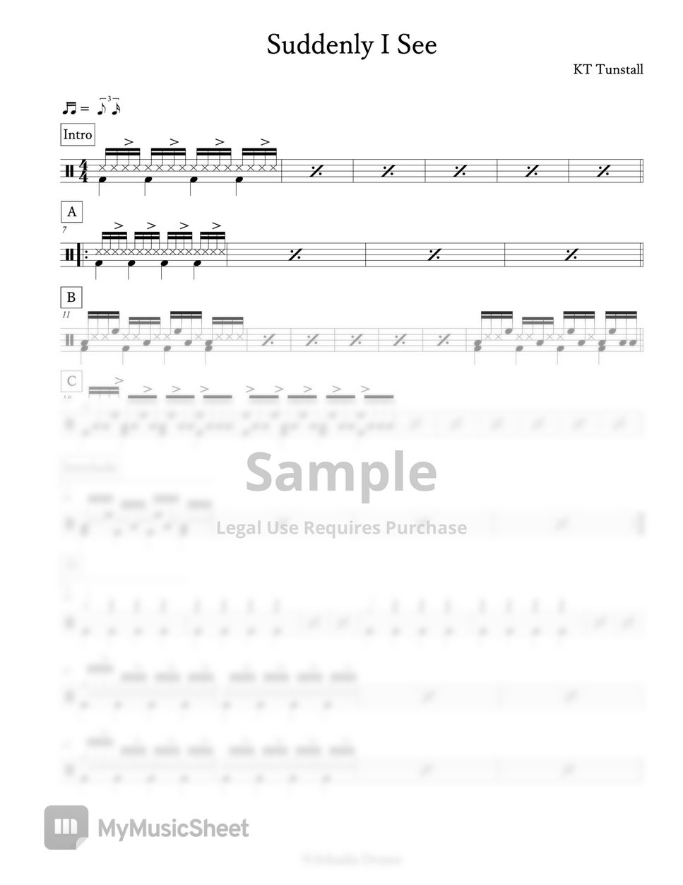 Suddenly I See Guitar Chords