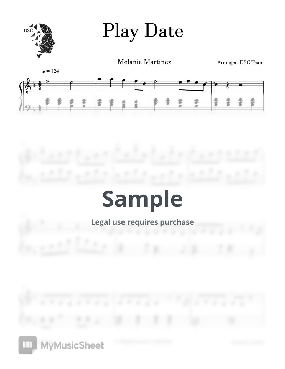 Melanie Martinez - Play Date Notenblatt by Digital Scores Collection