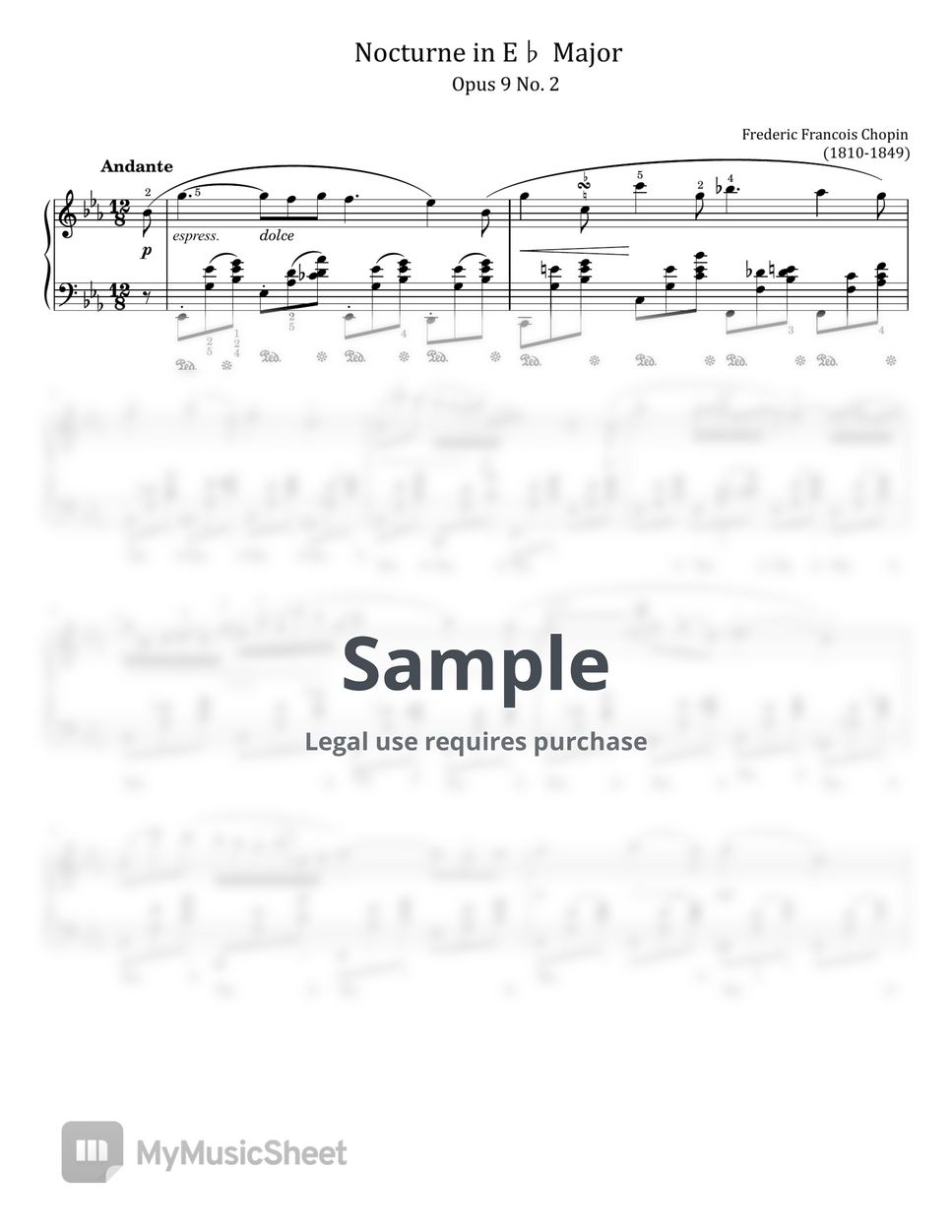 Frédéric François Chopin - Nocturnes, Op.9 No.2 in E-Flat Major (Chopin ...