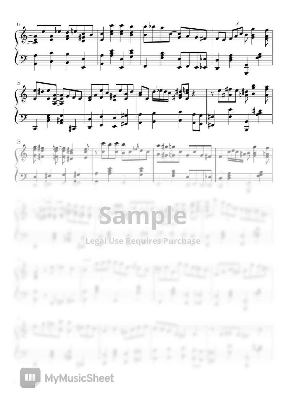 William Bolcom - Graceful Ghost Rag (jazz ver.) Sheet Music by 헬로블루조이 ...