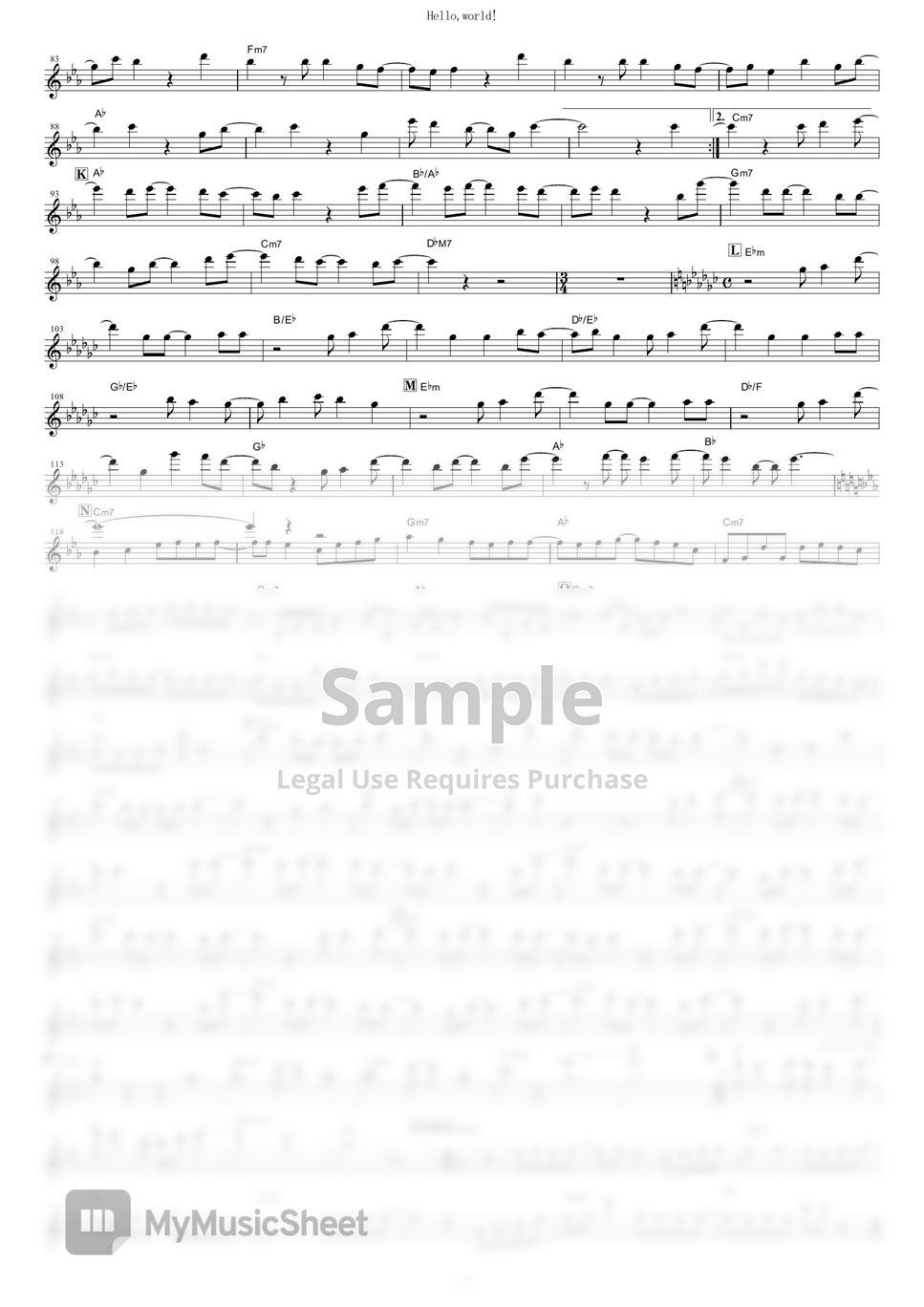 BUMP OF CHICKEN - Hello, world! (Blood Blockade Battlefront / in C ...