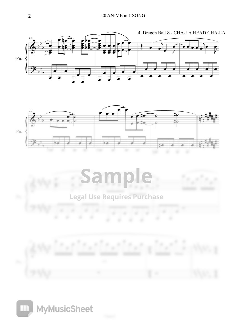 20 ANIME in 1 SONG แผ่น by PACIL