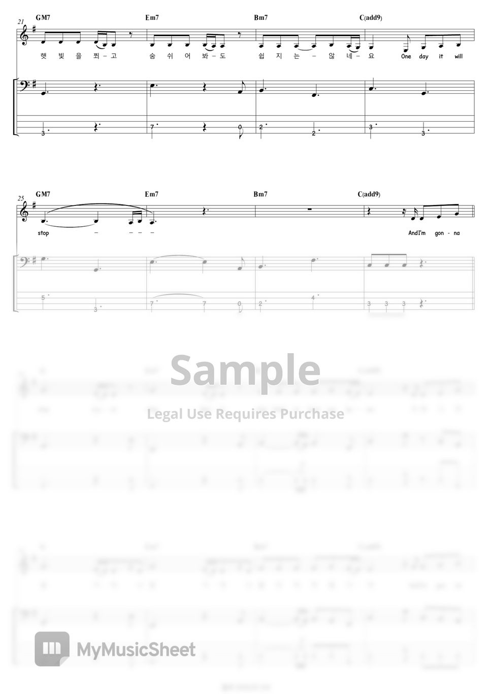 Lee Hi - HOLO | Bass/Backing Track Sheets