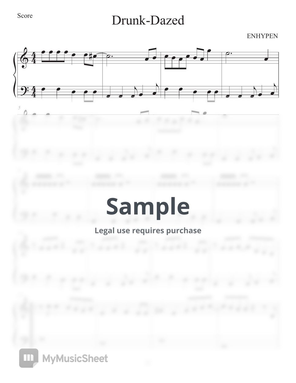 ENHYPEN - Drunk-Dazed Sheets by Cathy Pate