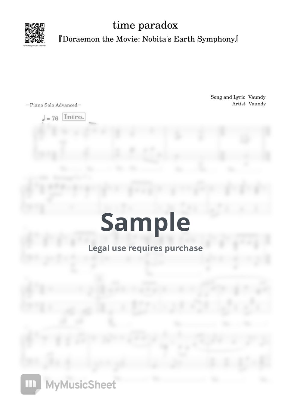 Vaundy - タイムパラドックス（time paradox） (Doraemon the Movie: Nobita's Earth ...