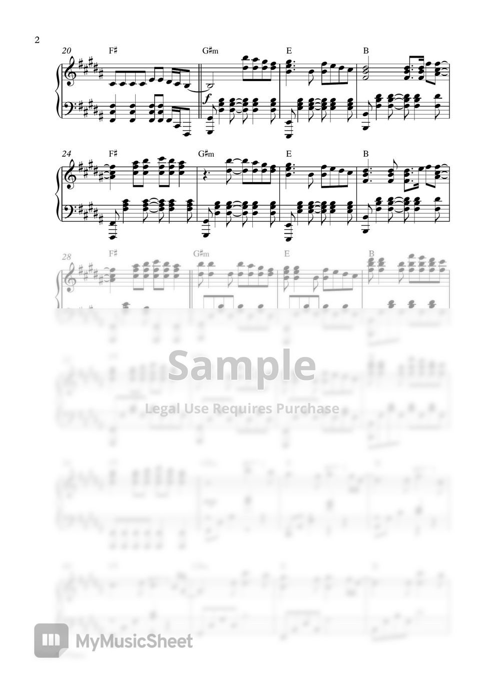 Alan Walker - Unity (Piano Sheet) Sheet Music by Pianella Piano
