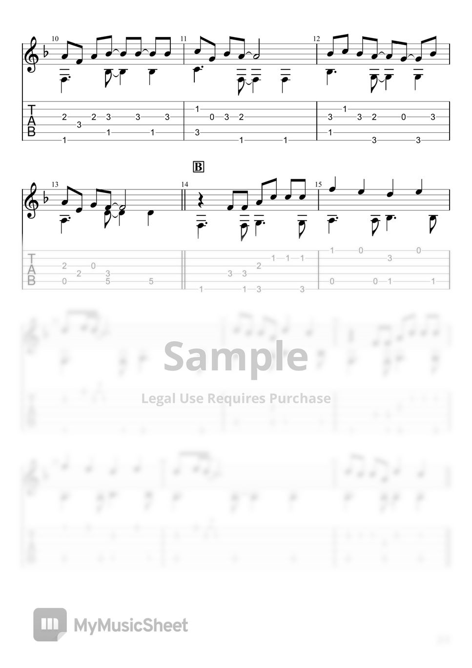 EarthBound - Bein'Friends (Fingerstyle) Sheet Music by u3danchou