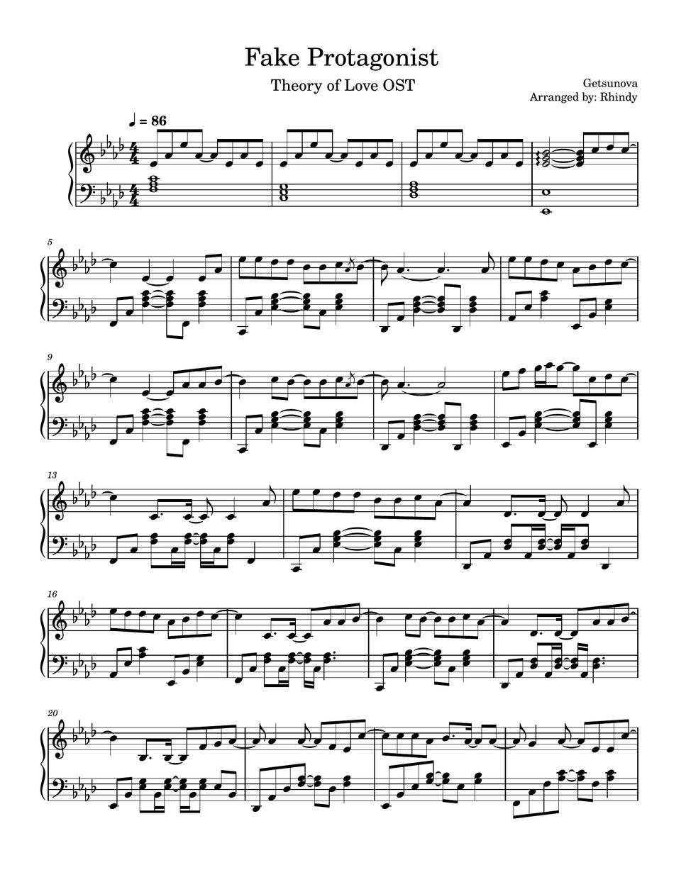 Getsunova - Fake Protagonist Sheets by Rhindy