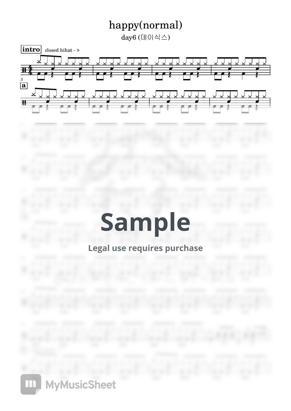 day6 - happy (normal ver.) Sheets by 은규네스튜디오