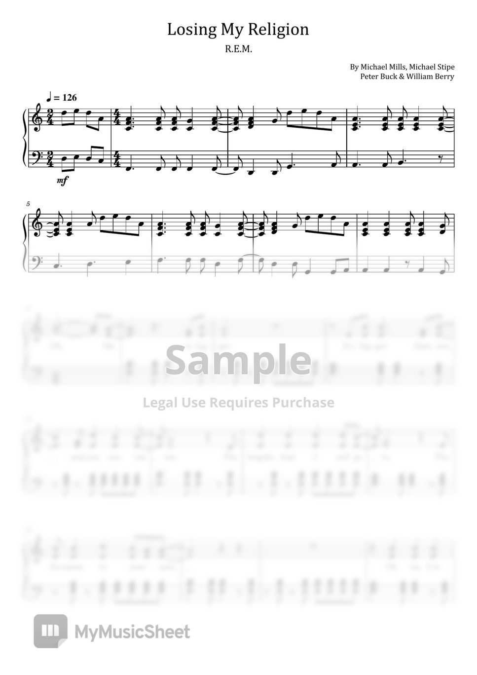 Michael Mills, Michael Stipe, Peter Buck & William Berry - Losing My ...