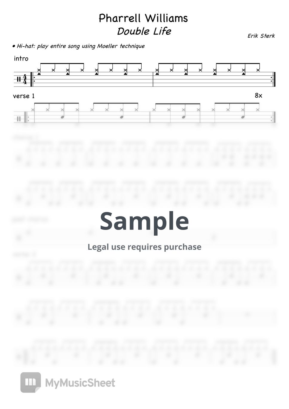 Pharrell Williams - Double Life Sheets by Pharrell Williams