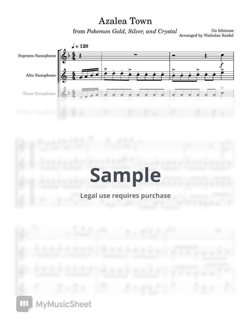 Go Ichinose - Azalea Town from Pokémon Gold, Silver, and Crystal Sheets ...