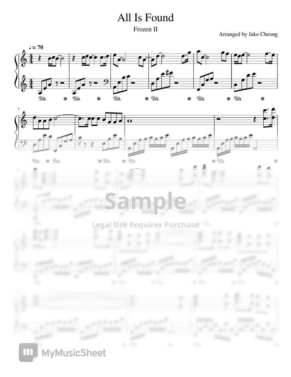 Kristen Anderson-Lopez and Robert Lopez - All is Found Sheet Music by ...