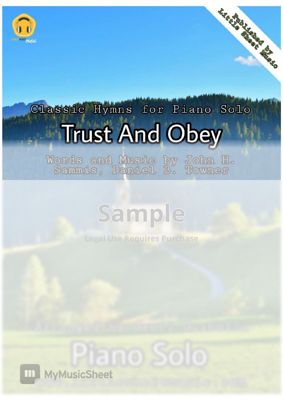John H. Sammis - Trust And Obey Sheets by Genti Guxholli
