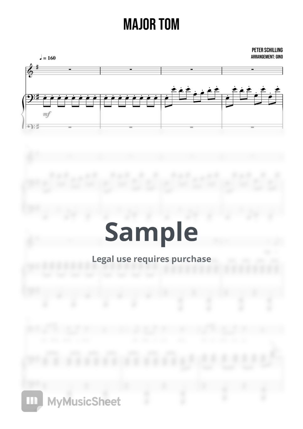 Peter Schilling - Major Tom Sheets by ginofatto