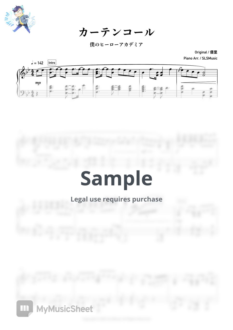 Yuuri - Curtain Call (My Hero Academia) 악보 by SLSMusic