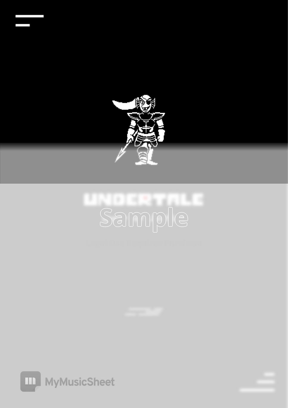 UNDERTALE OST - Spear of Justice (Difficulty ★★★★☆) 악보 by PianoBox