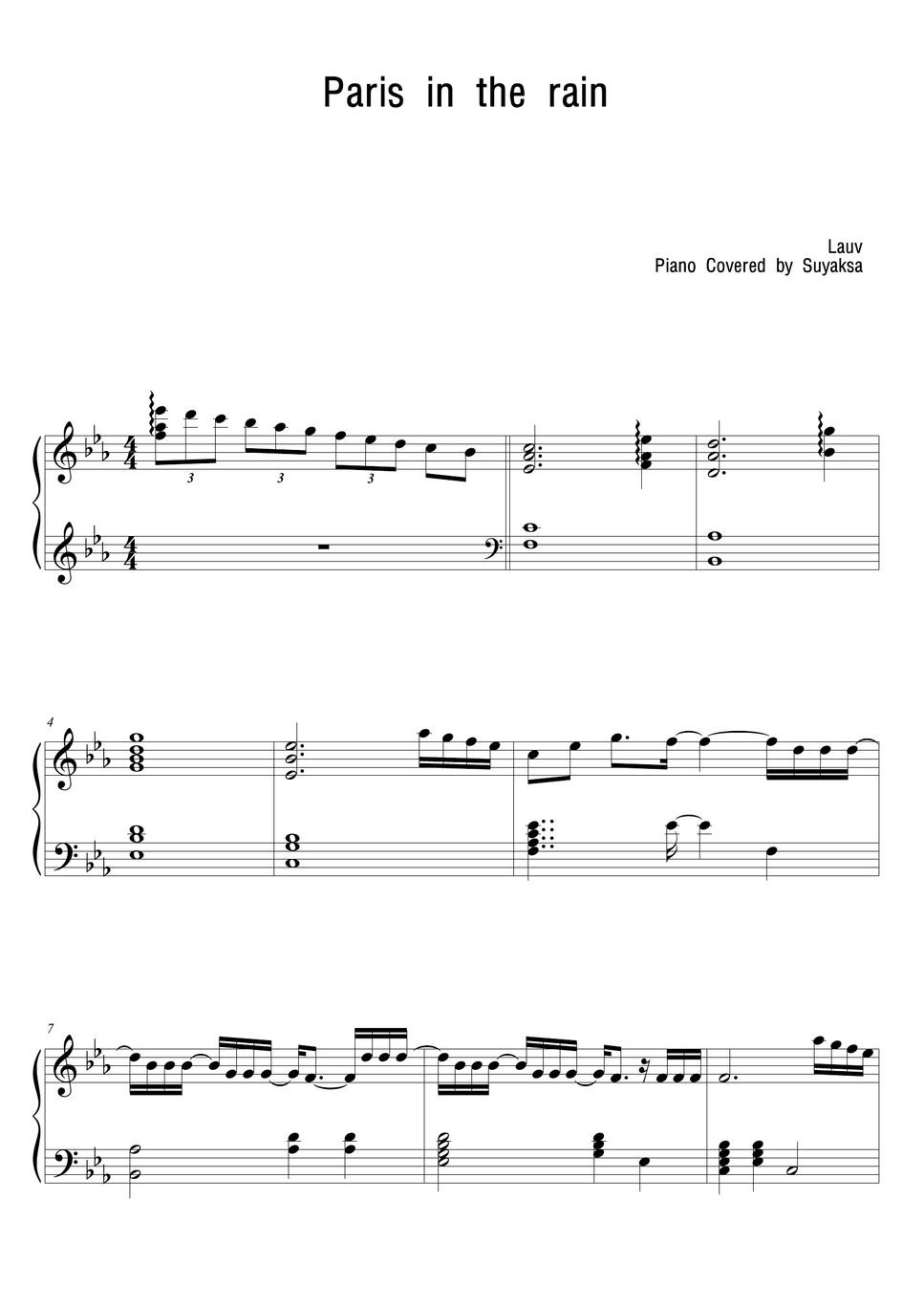 Lauv - Paris in the rain Sheets by suyaksa