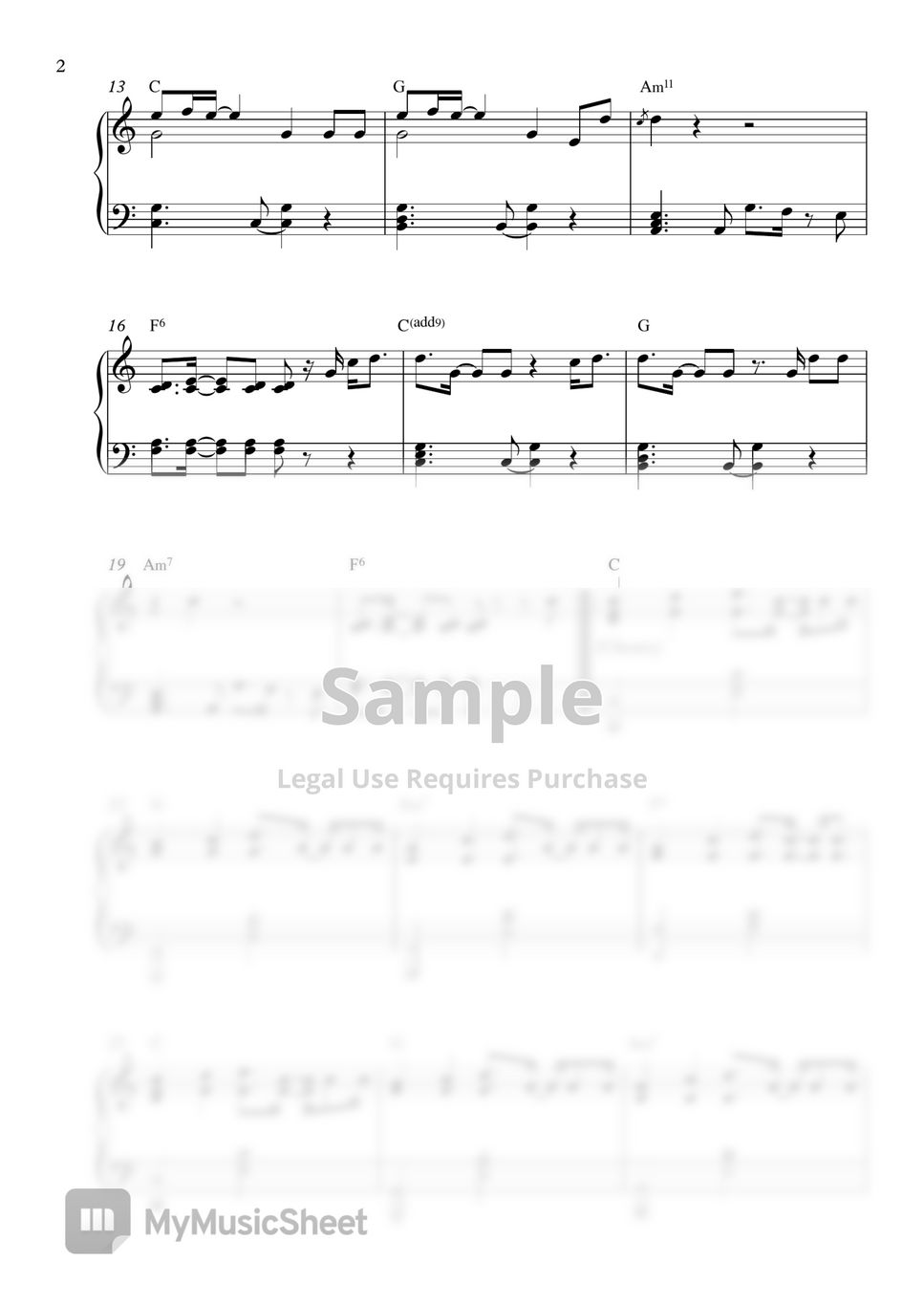 Maroon 5 - Girls Like You (Original Key) 악보 by Pineapplechord