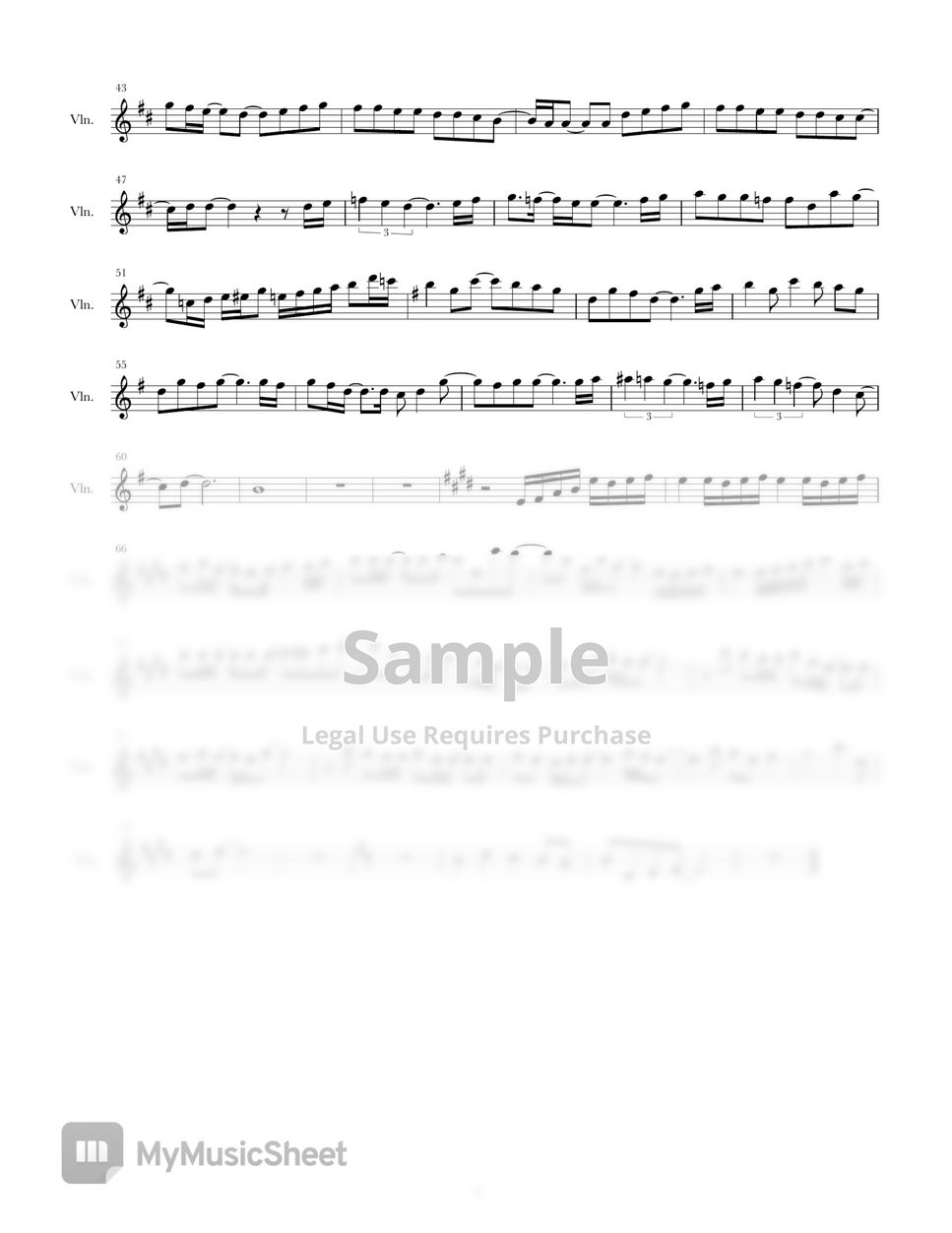 LiSA - 炎 homura Partitura by 林子安AnViolin