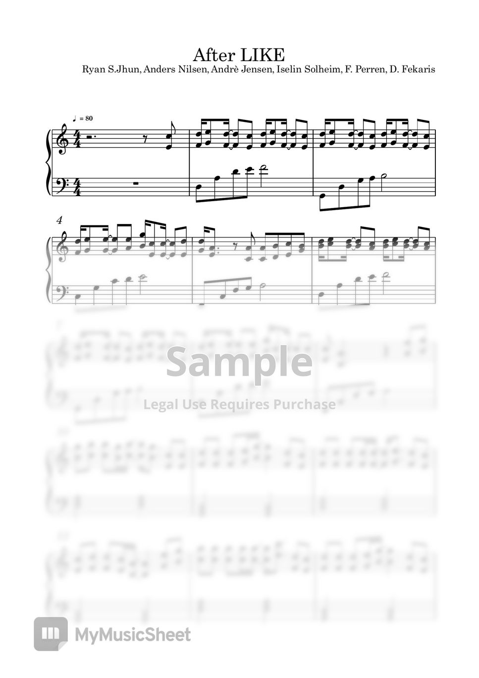 IVE - After LIKE Sheets by umpiano