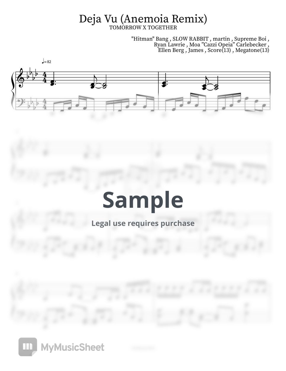 TXT(투모로우바이투게더) - Deja Vu (Anemoia Remix) แผ่น by chihyun416