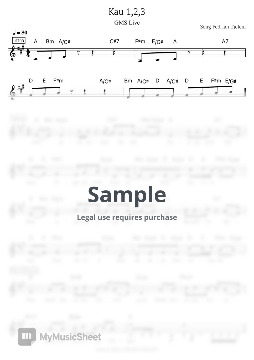 GMS Live - Kau 1,2,3 Sheets by GMS Live