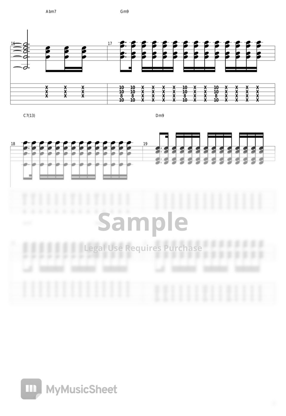 NewJeans - OMG Tab + 단선 악보 by guitar cover with tab