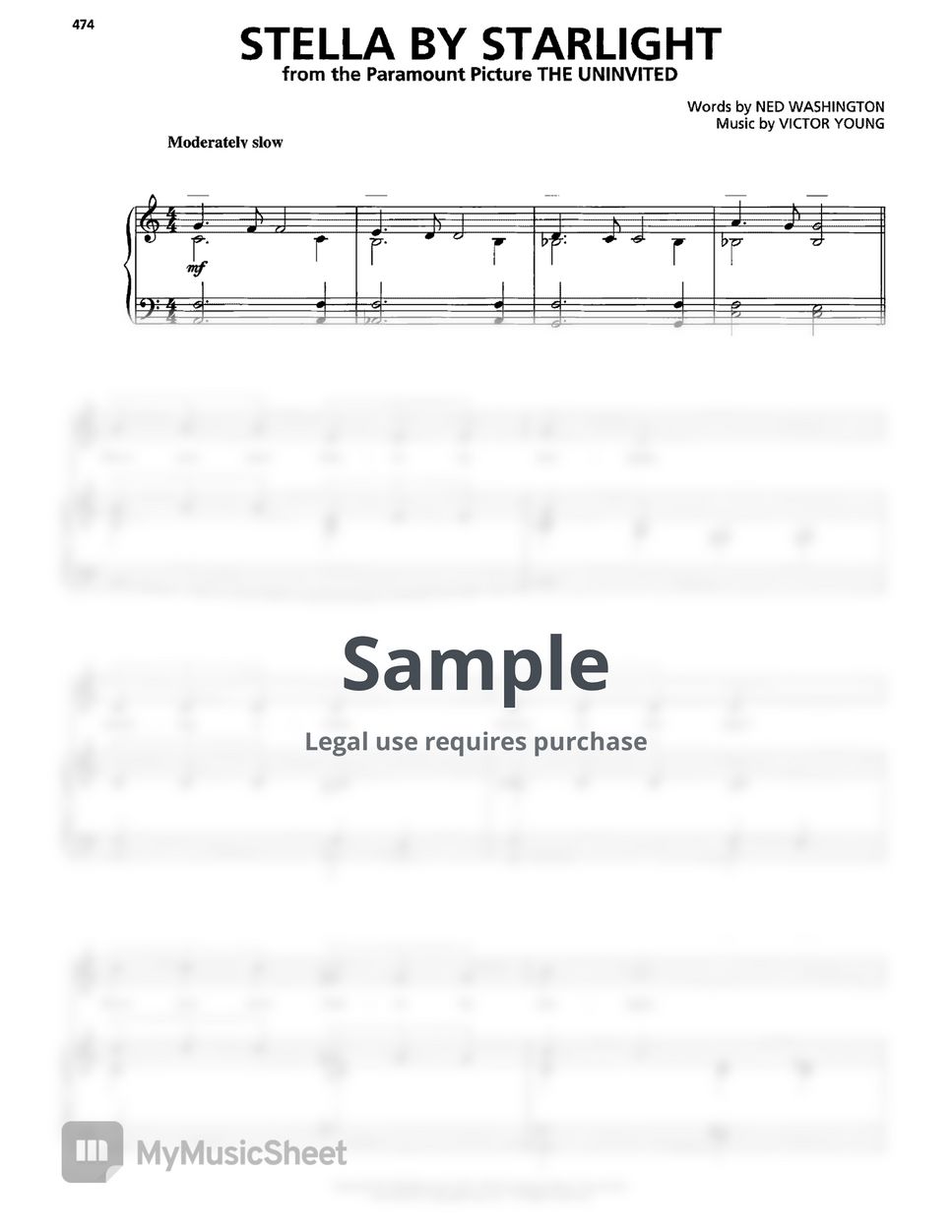 VICTOR YOUNG - Stella By Starlight Sheets by Chloë Alexander